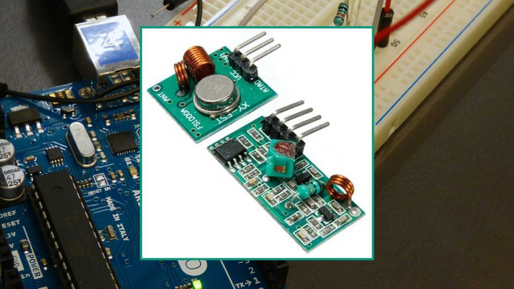 Use RF 433MHz Transmitter/Receiver to transmit parking availability ...